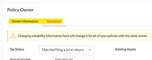 What Policy Information is Available in Proformex?